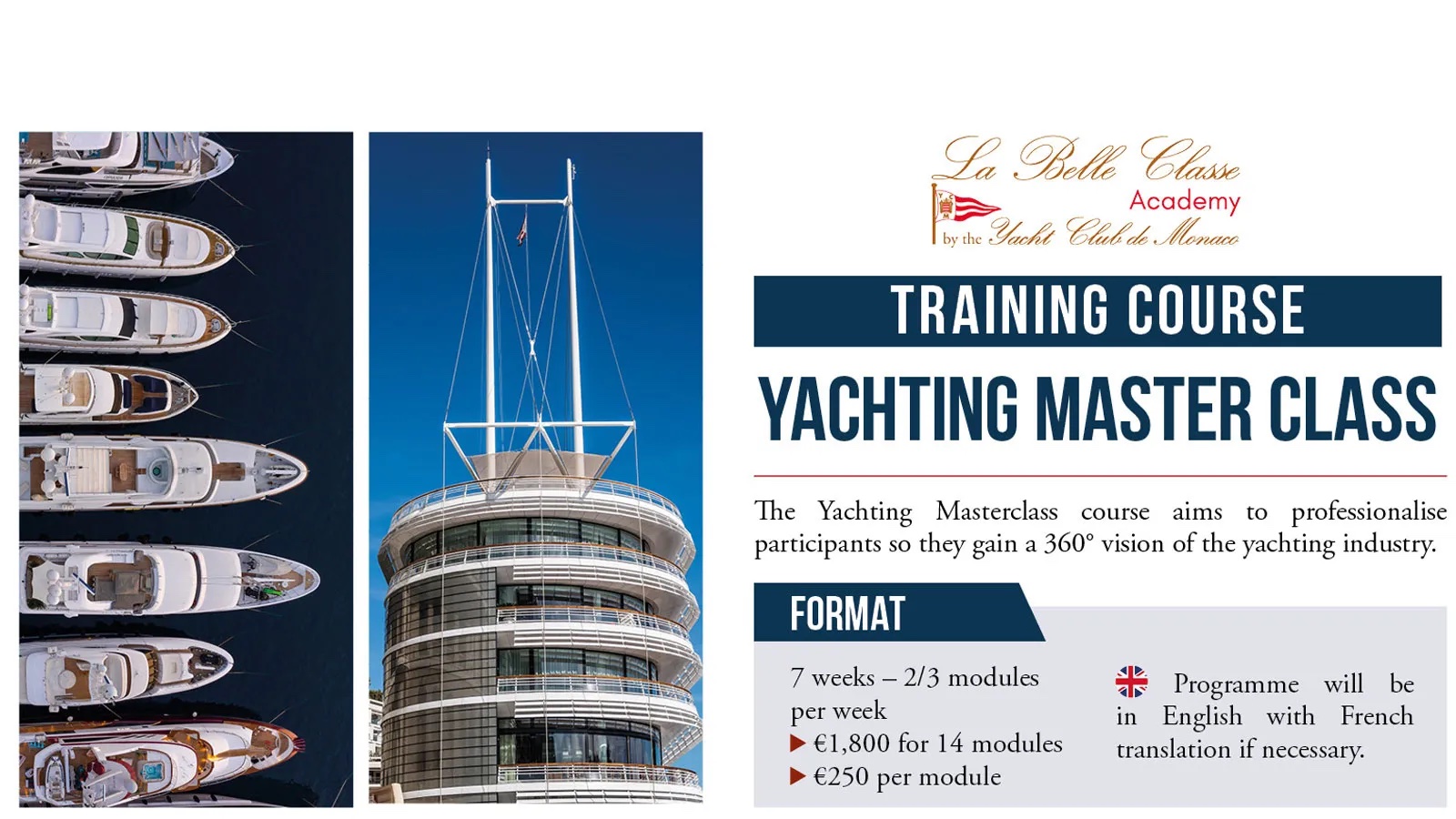 Yachting Masterclass - Sail+ Academy Yachting Masterclass